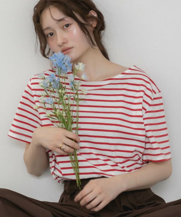 Short Sleeve Border Tee | HEILIS